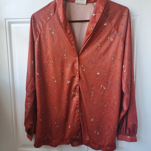 Tops | Vintage Copper Colored Top | Poshmark